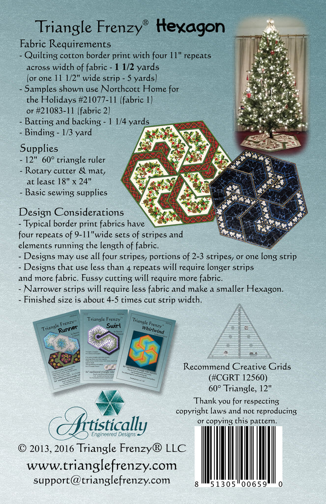 Triangle Frenzy® Hexagon pattern
